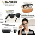 M02 smart glasses with 2GB RAM and 4GB storage, compatible with Android ...