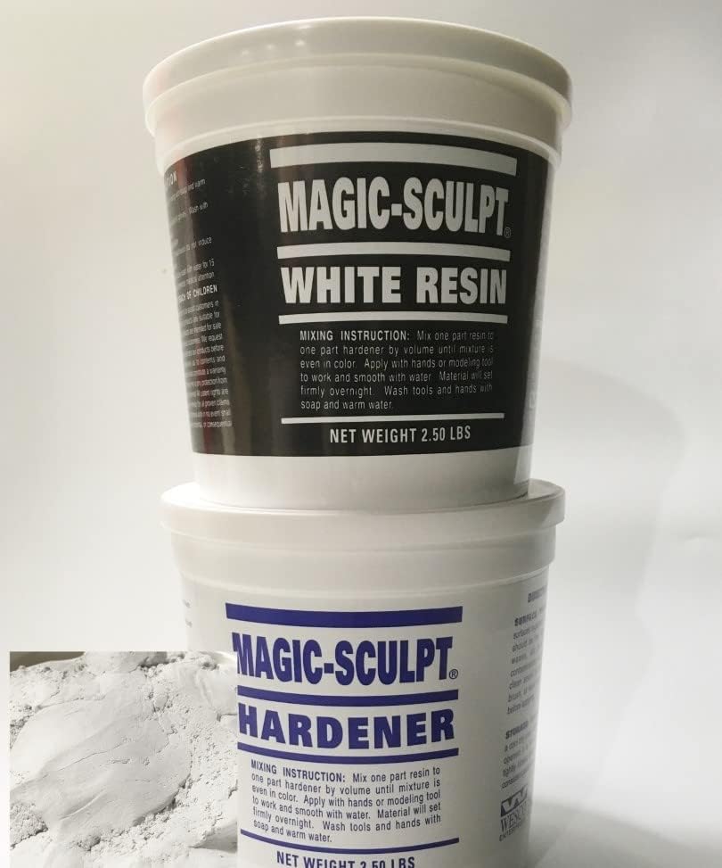 M02052 Magic Sculpt Epoxy Putty White 5 LB Kit Epoxy Clay Model Putty ...