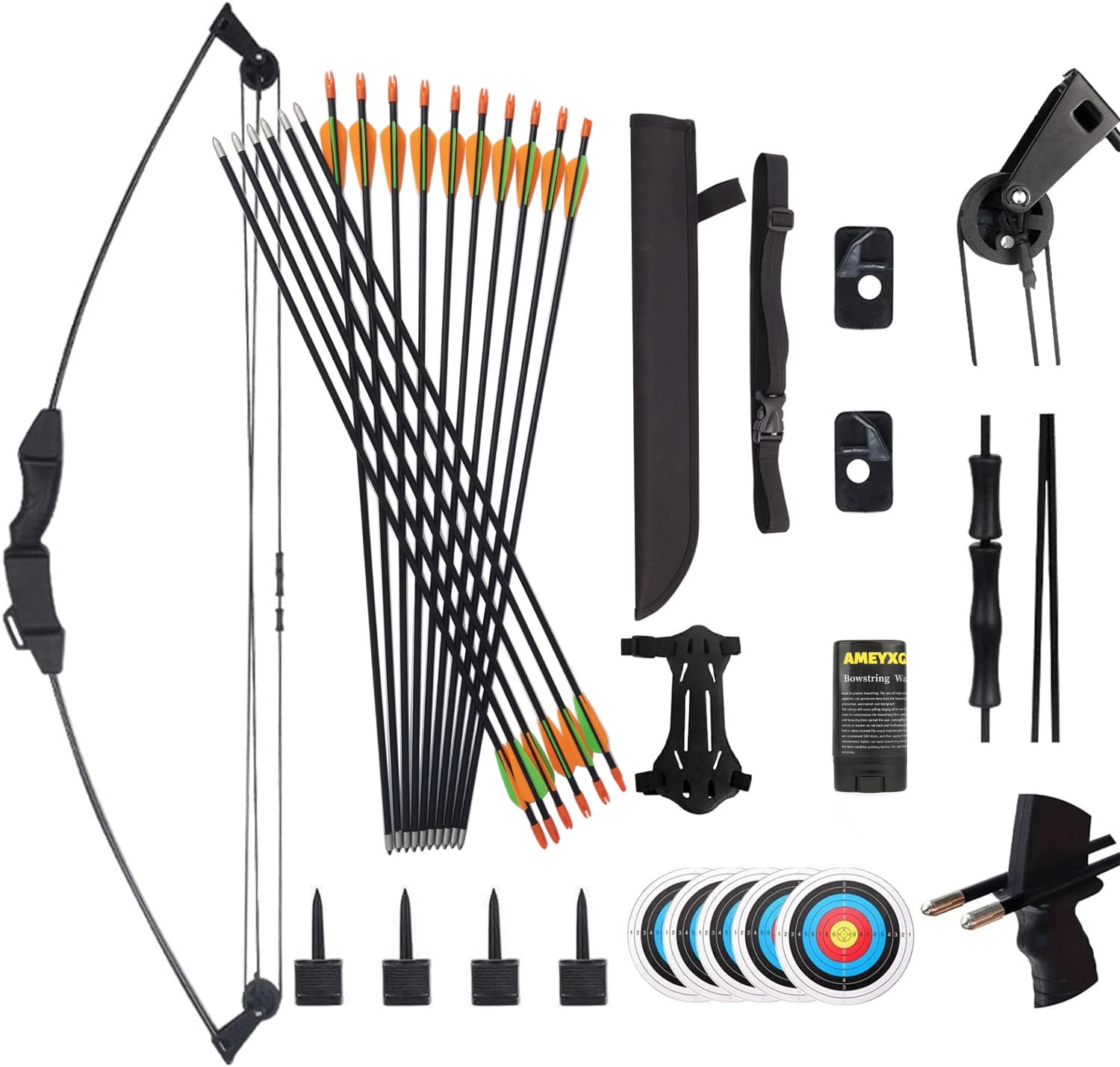 M021 Compound Bow and Arrow Set for Youth Kids Beginner - Walmart.com