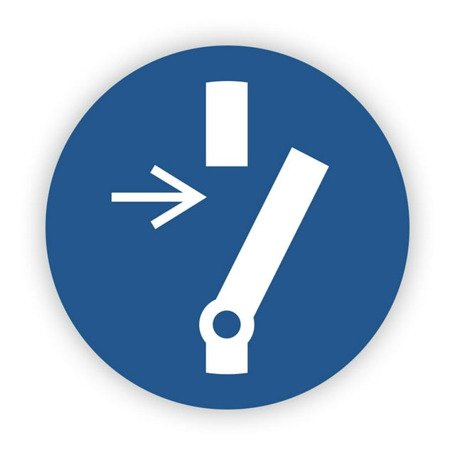 M021 Disconnect Before Carrying Out Maintenance Or Repair Sticker Decal - Self Adhesive Vinyl ...