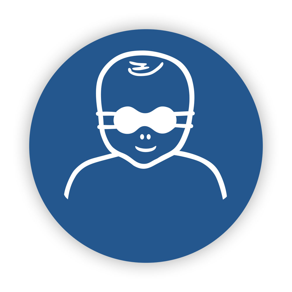 M025 Protect Infants' Eyes With Opaque Eye Protection Sticker Decal ...