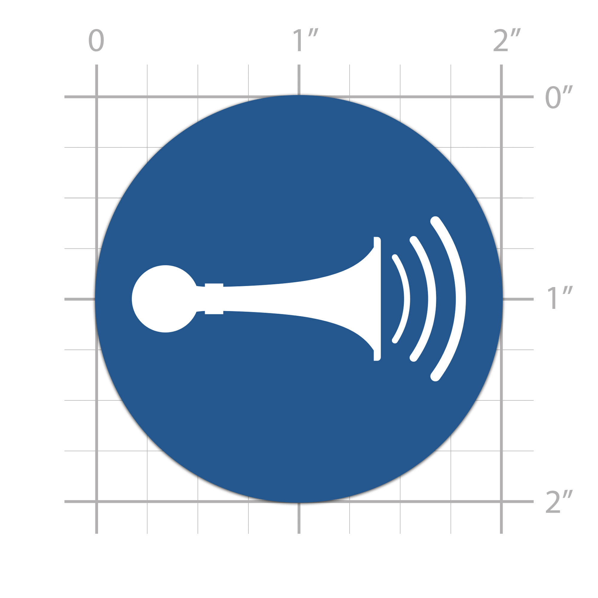 M029 Sound Your Horn Sticker for water bottle phone tumbler hard hatiso 7010 mandatory sign ...