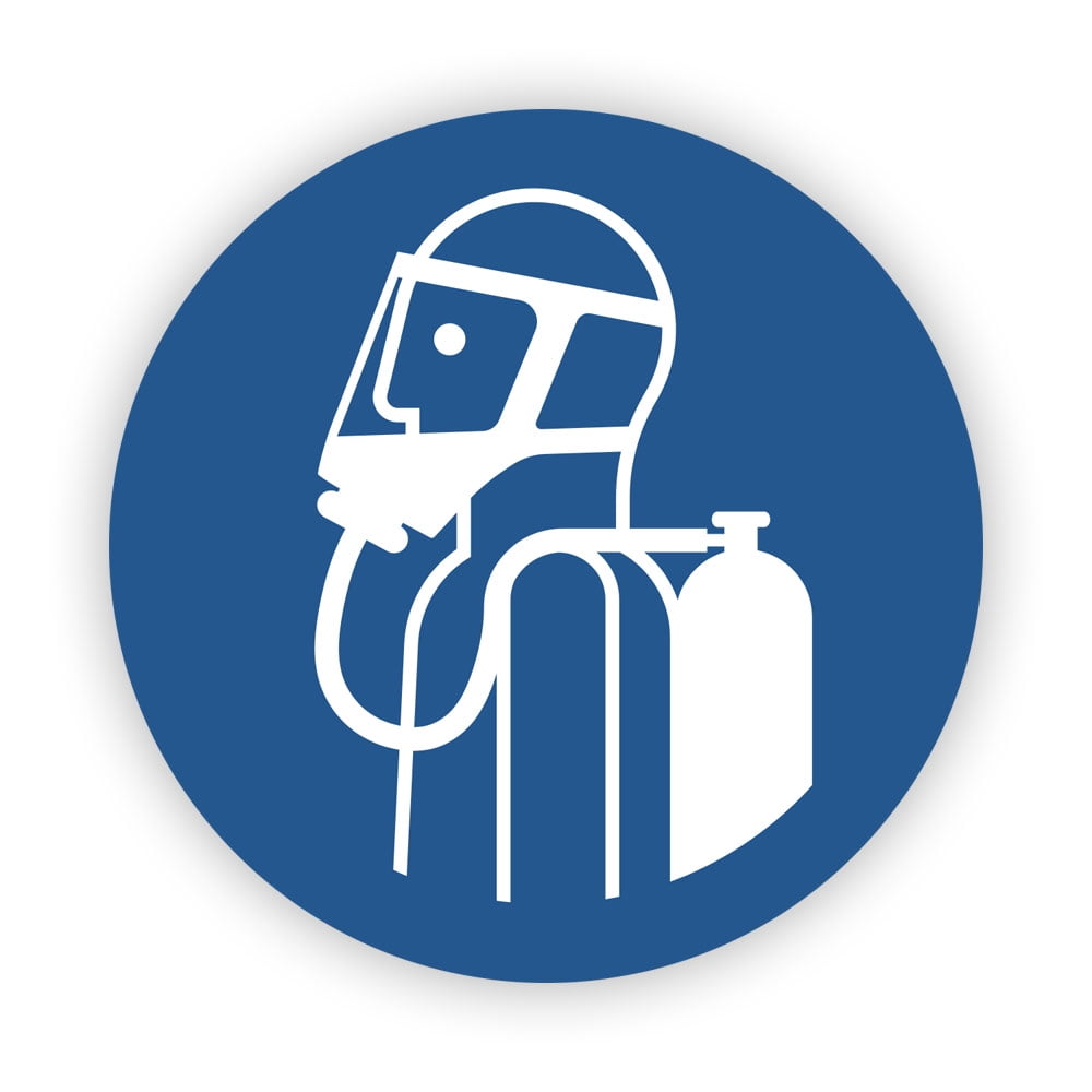 M047 Use Breathing Equipment (Scba) Sticker Decal - Self Adhesive Vinyl ...