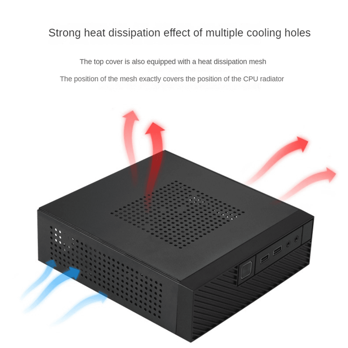 M06 Mini Desktop Case MINI-ITX PC Chassis Versatile and Efficient ...