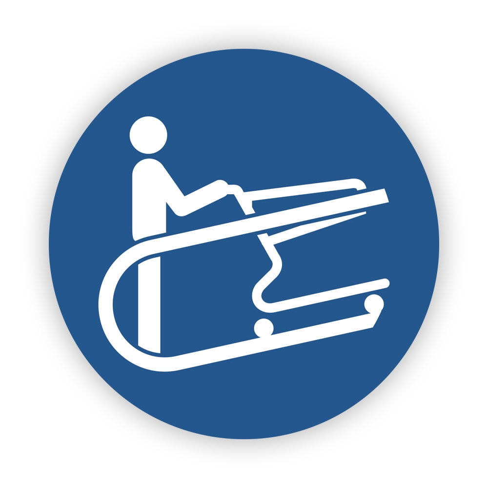 M060 Hold The Trolley Handle Sticker Decal - Self Adhesive Vinyl ...