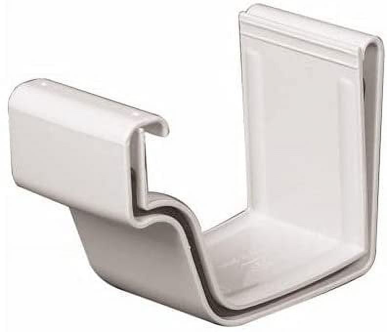 M0608 Gutter Slip Joint Connector, K-Style, Traditional, Vinyl, White ...