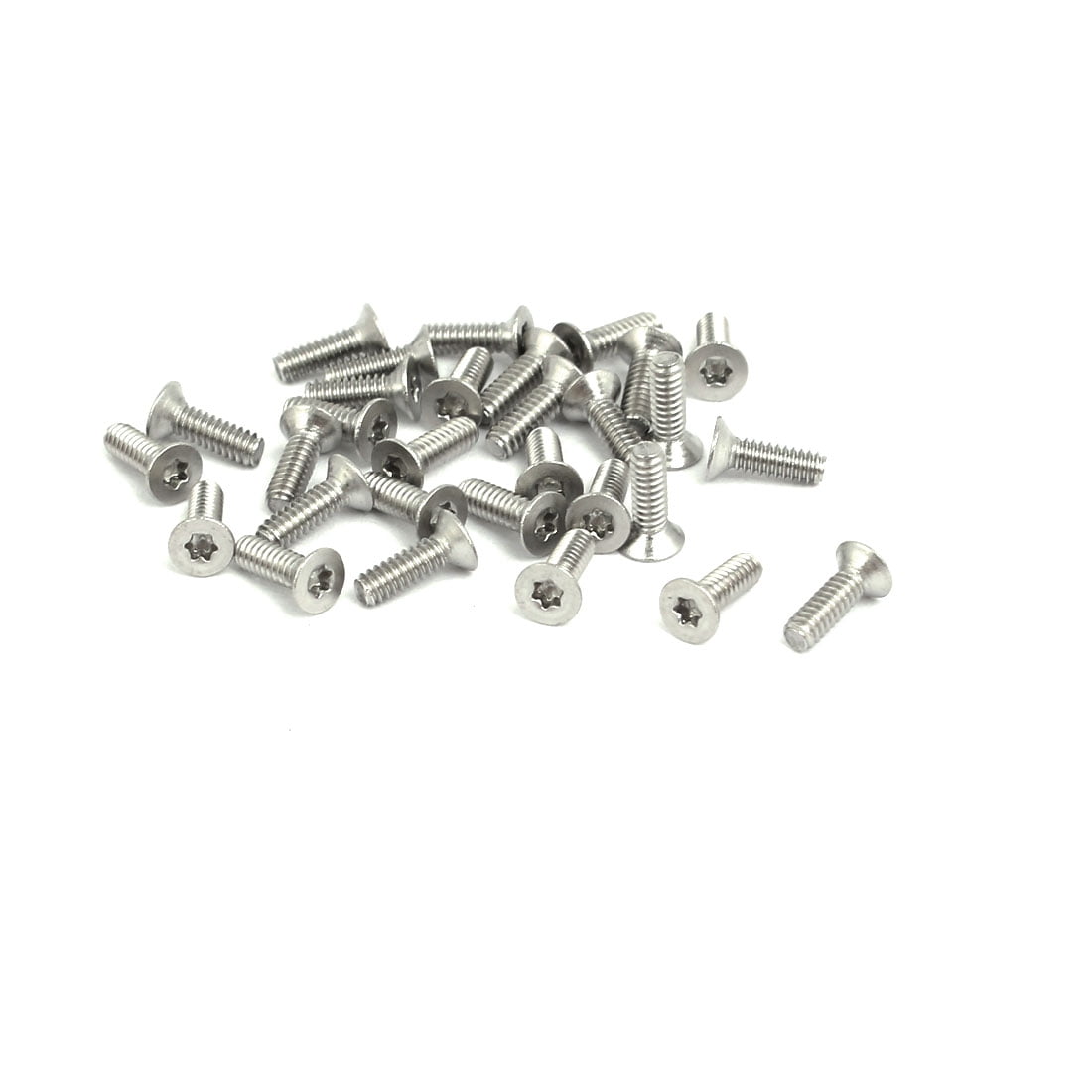 M1.6x5mm T4 304 Stainless Steel Flat Torx Head Screw 30pcs - Walmart.com