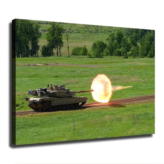 M1 Abrams Main Battle Tank Canvas Art Poster and Wall Art Picture Print ...