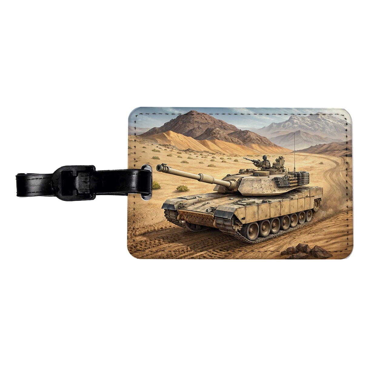 M1 Abrams Tank in the Desert Faux Leather Travel Luggage Tag - Walmart.com