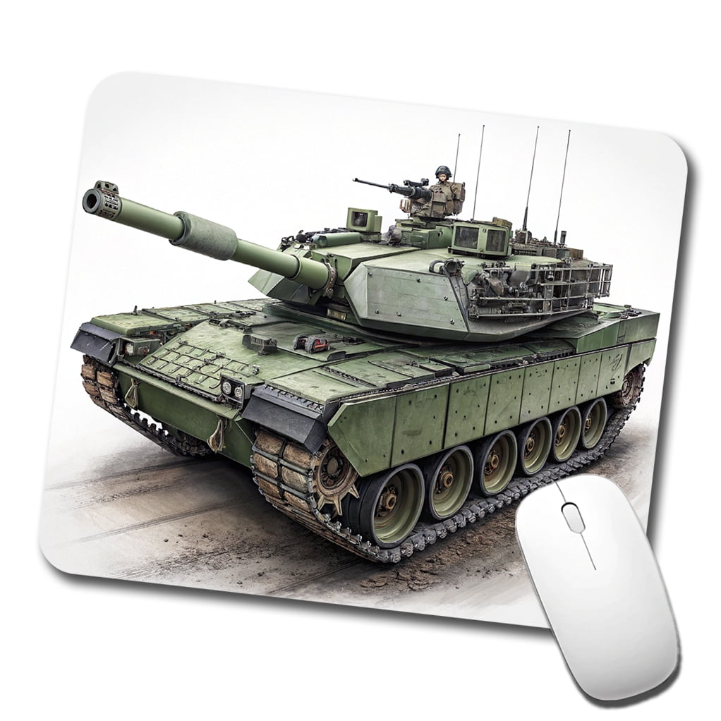 M1 Abrams US Main Battle Tank Mouse Pad Low Profile Gaming Mat ...