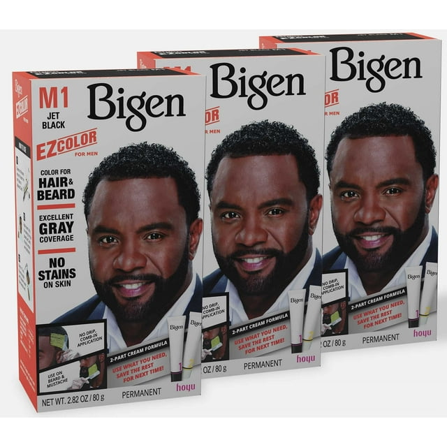 M1 Bigen EZ Color for Men Jet Black - 3 Pack - Walmart.com