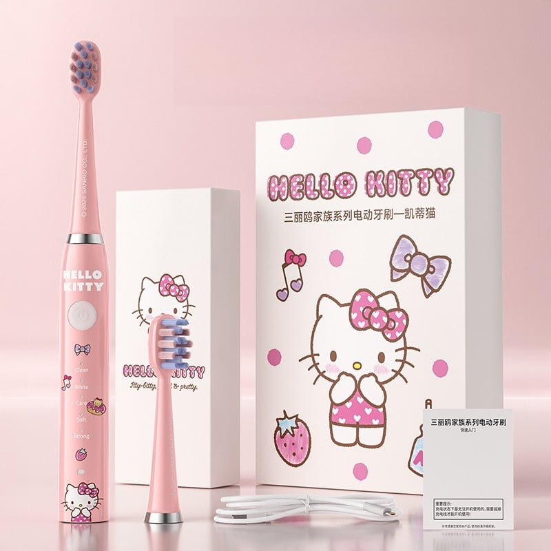 M1 KT Cat Melody Cinnamoroll Powered Toothbrush with 5 Speed Settings ...