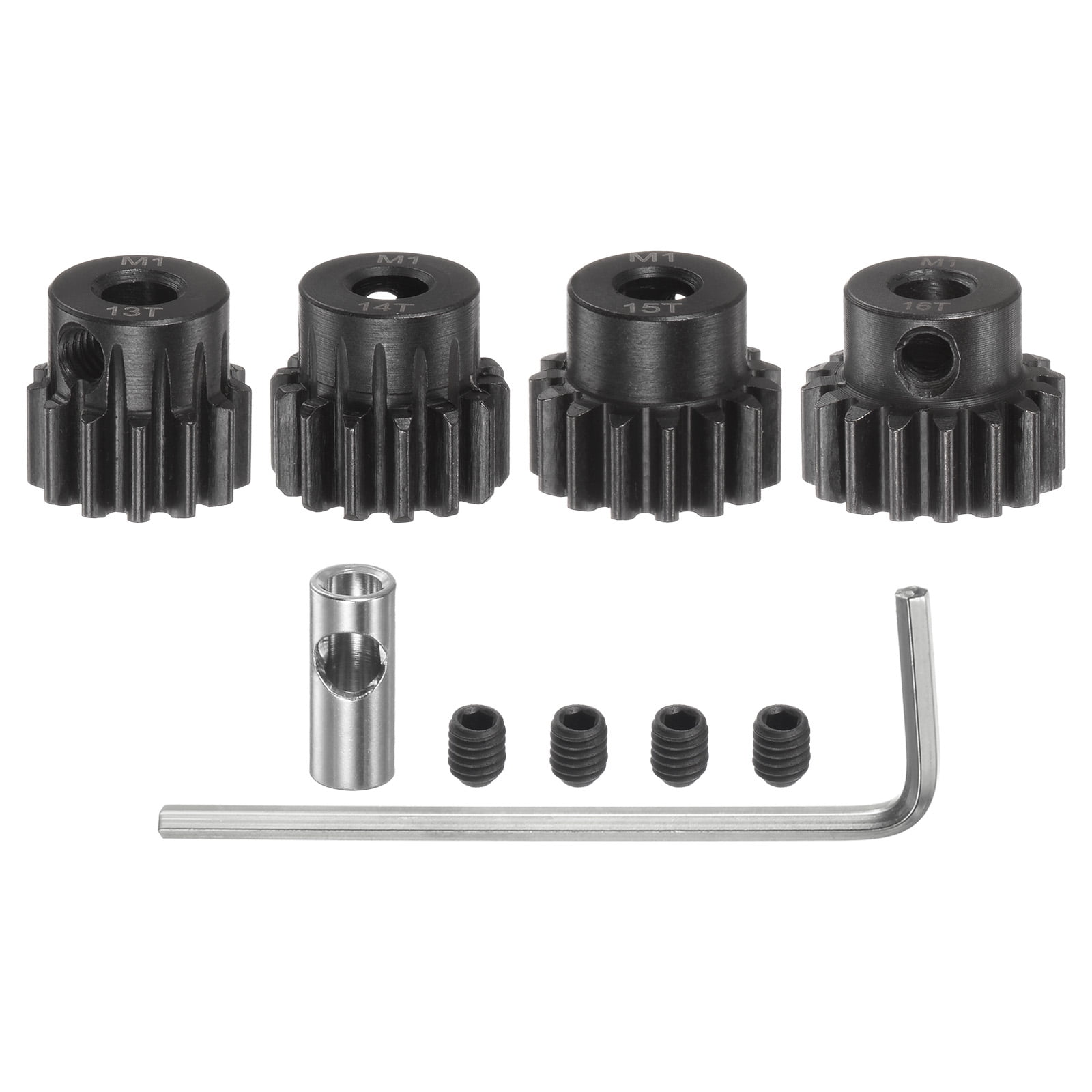 M1 Mod1 Pinion Gear Set 5mm Shaft 13T 14T 15T 16T Motor Gears with 3 ...
