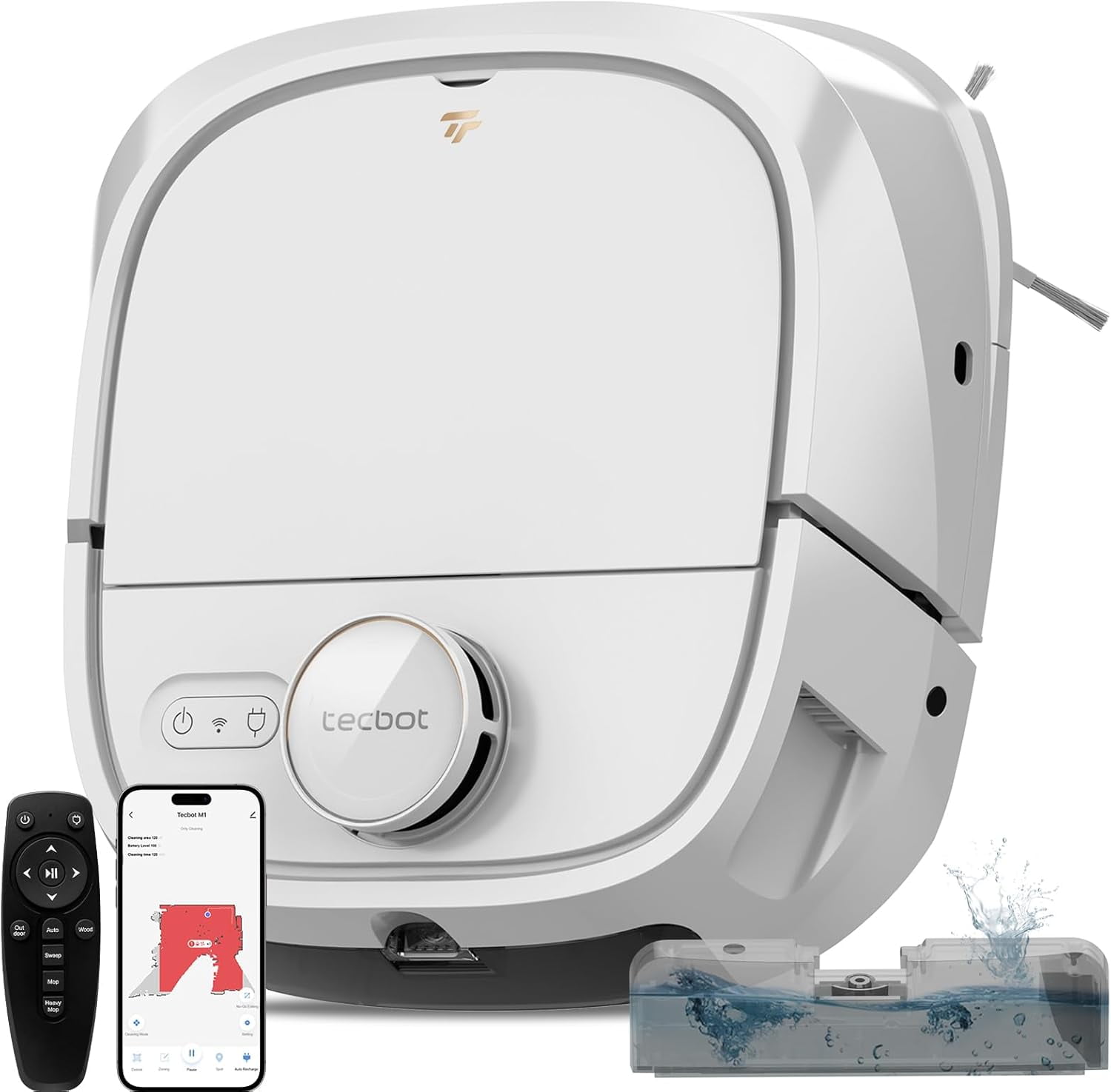 M1 Pro Robot Vacuum and Mop - Robotic Vacuums Cleaner for Home with Pet ...