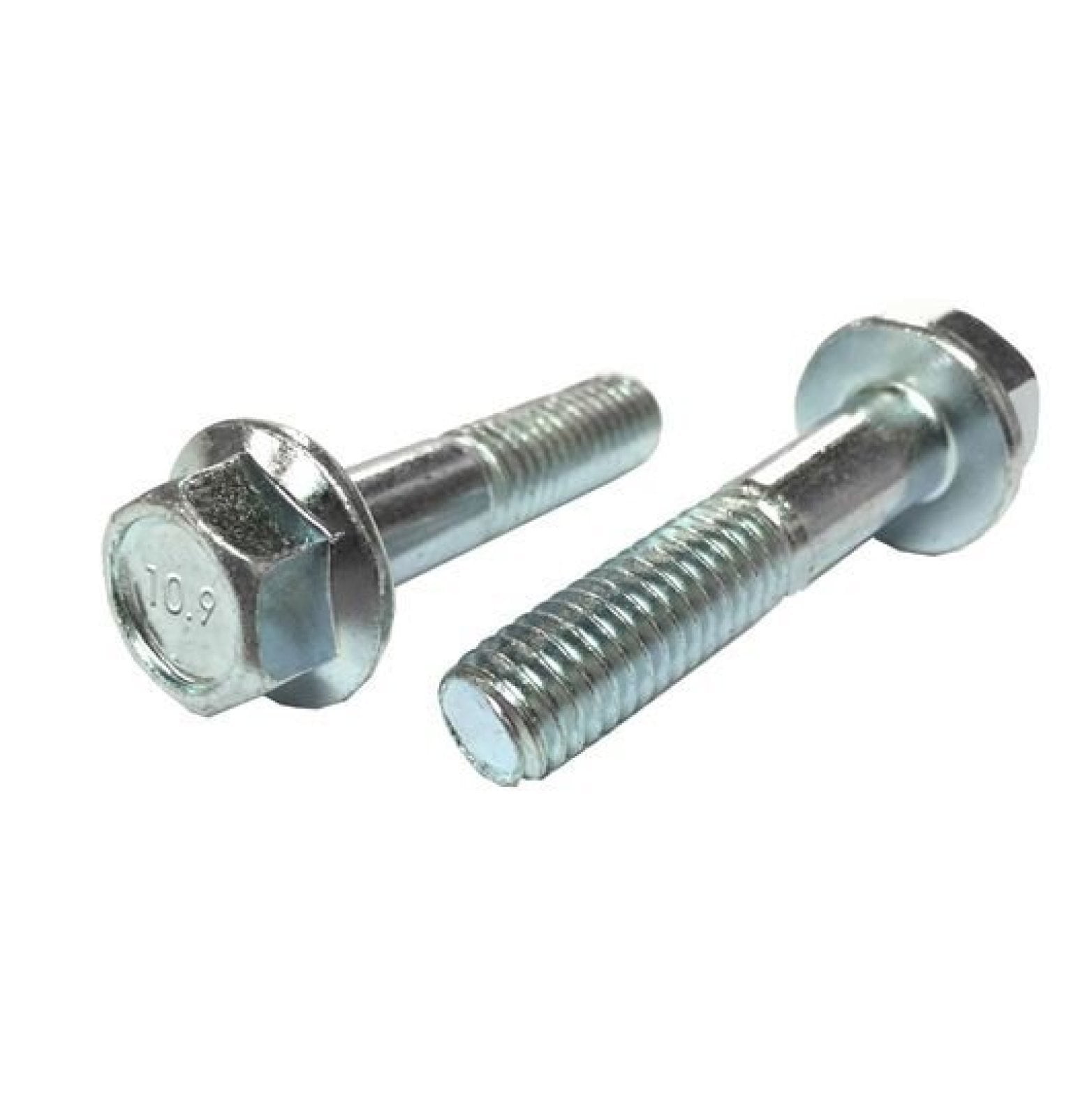 M10-1.25x50 Hex Flange Bolts - Class 10.9 JIS Small Head Screws Zinc ...