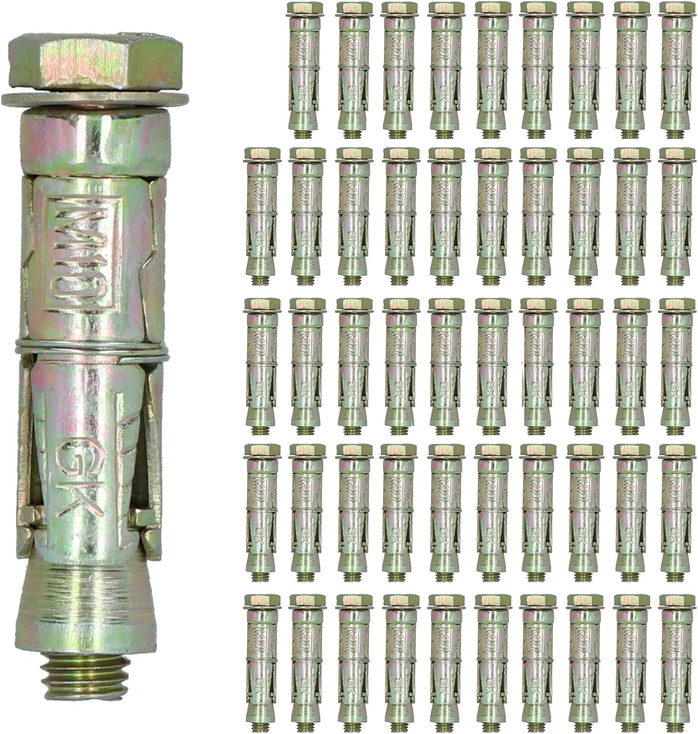 M10 10mm x 70mm Expansion Rawl Bolt for Masonry Sleeve Anchors Fastener ...