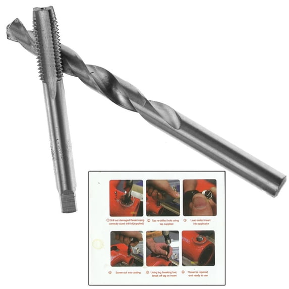 M10 15Pcs Metric Thread Repair Insert Kit M5 M6 M8 M10 Helicoil Car Pro ...