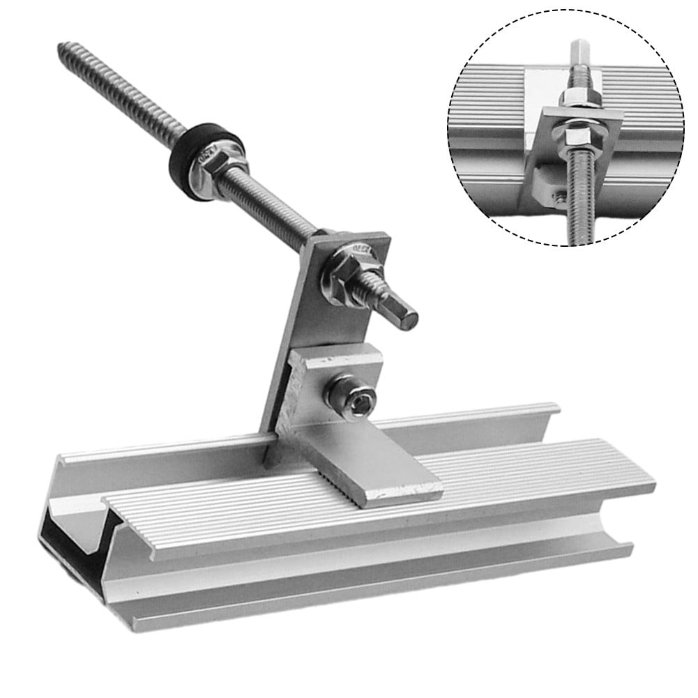 M10 Bolts 200Mm Adapter Plate Guide Rail Bracket Set Stainless Steel Pv ...