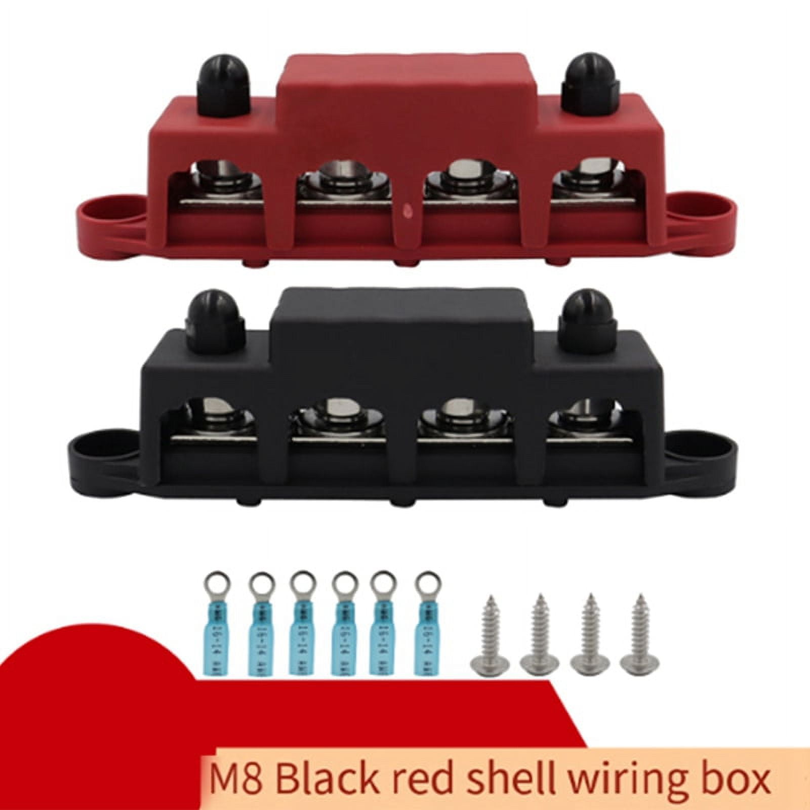 M10 Busbar Box Plate 250A 4 Terminals High Current Busbar Cable Box ...