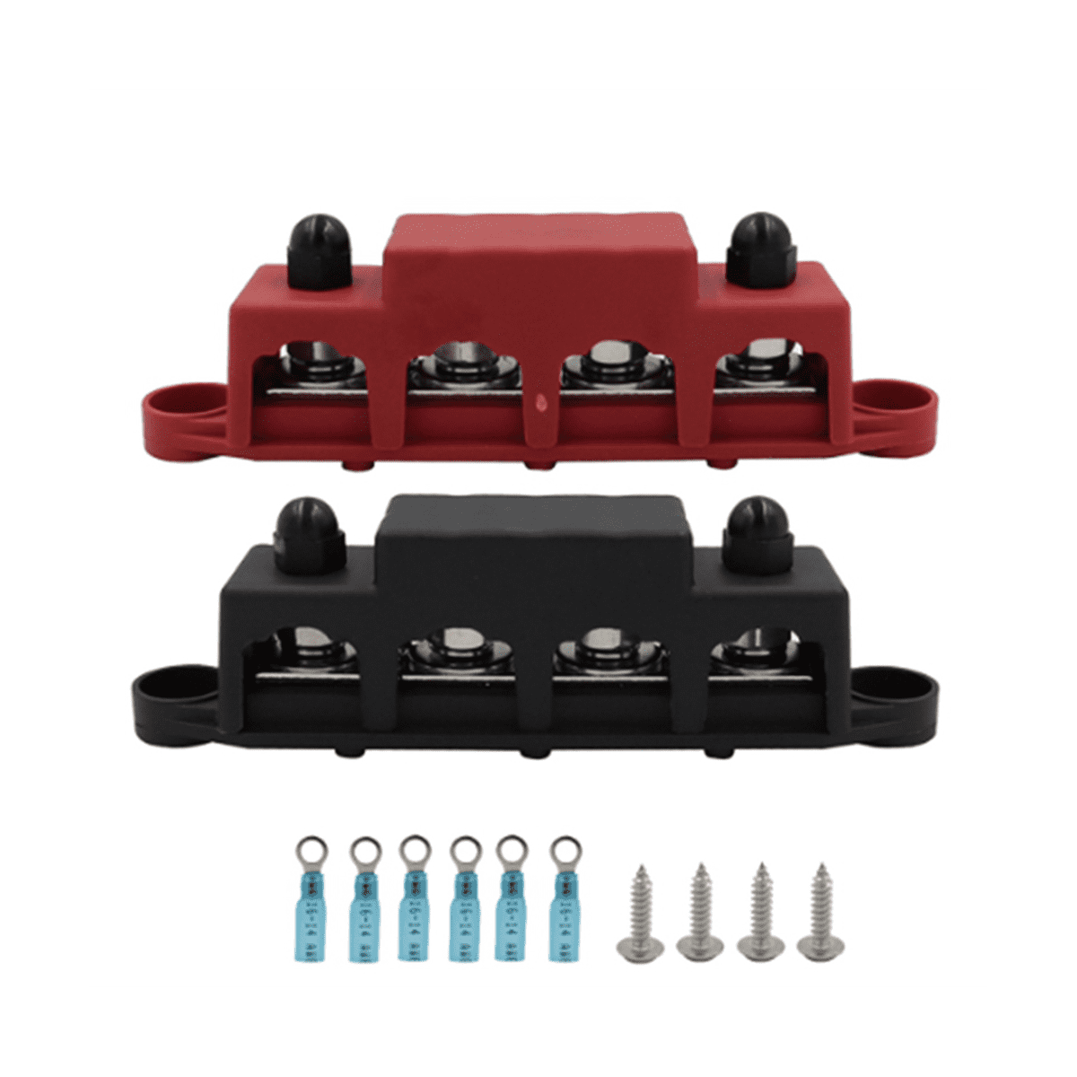 M10 Busbar Box Plate 250A 4 Terminals High Current Busbar Cable Box ...