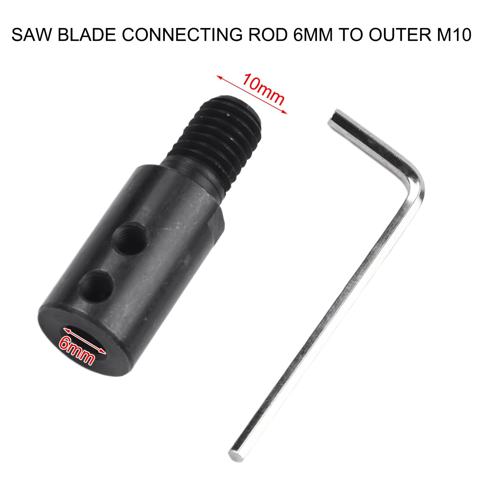 M10 Bushing Saw Blade Connecting Shaft Adapter for 5-14mm Motor Shaft ...