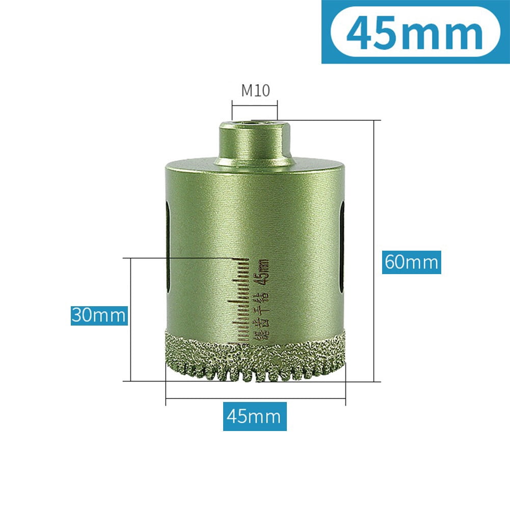 M10 Drill Bit for Dry Drilling Marble Concrete 20-60mm - Walmart.com