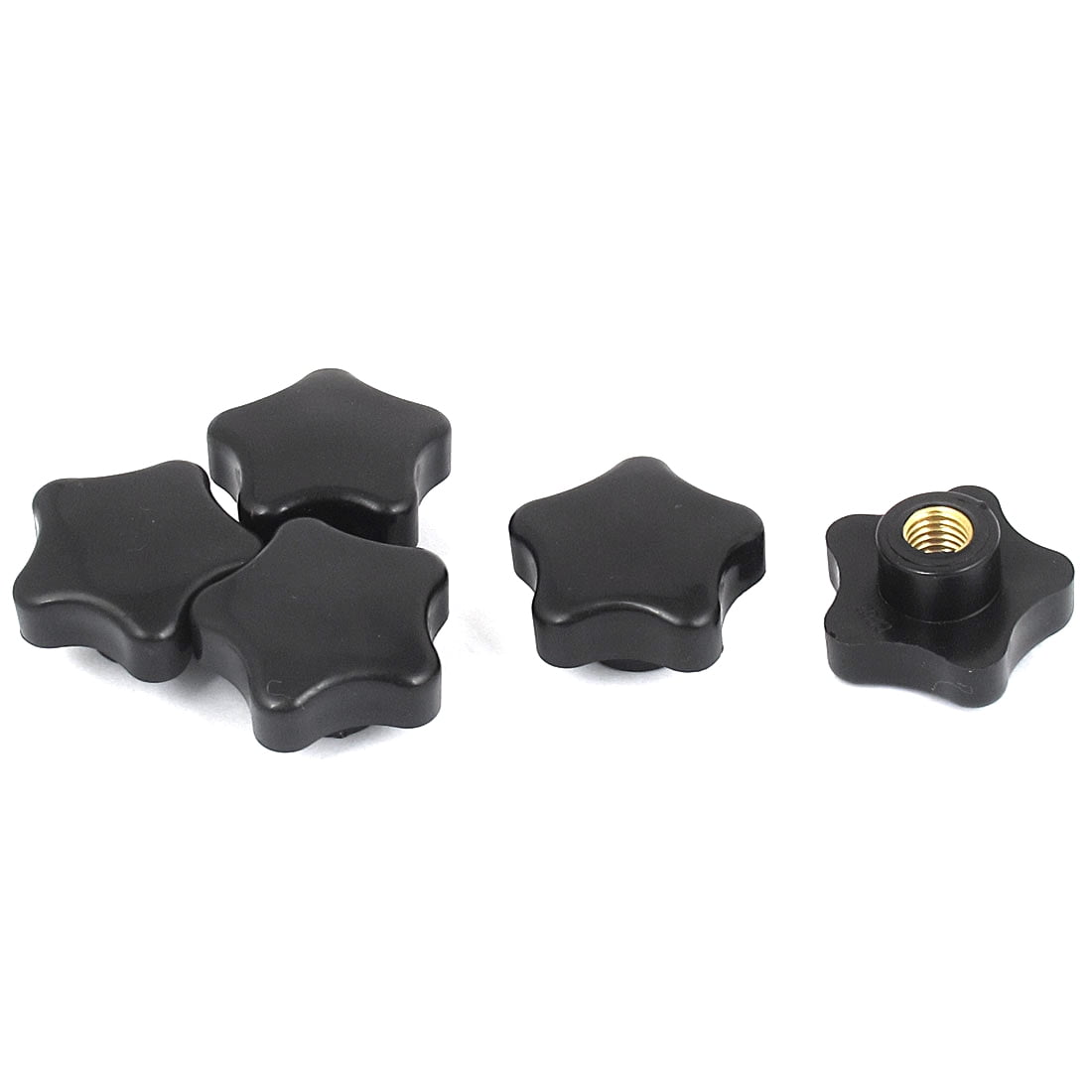 M10 Female Thread 39mm Plastic Star Head Screw On Type Clamping Knob ...
