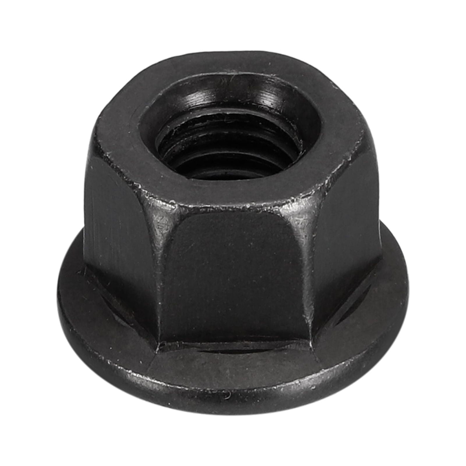 M10 Flange Hex Nut, 1 Pack Grade 12.9 Carbon Steel Black Oxide Finished ...