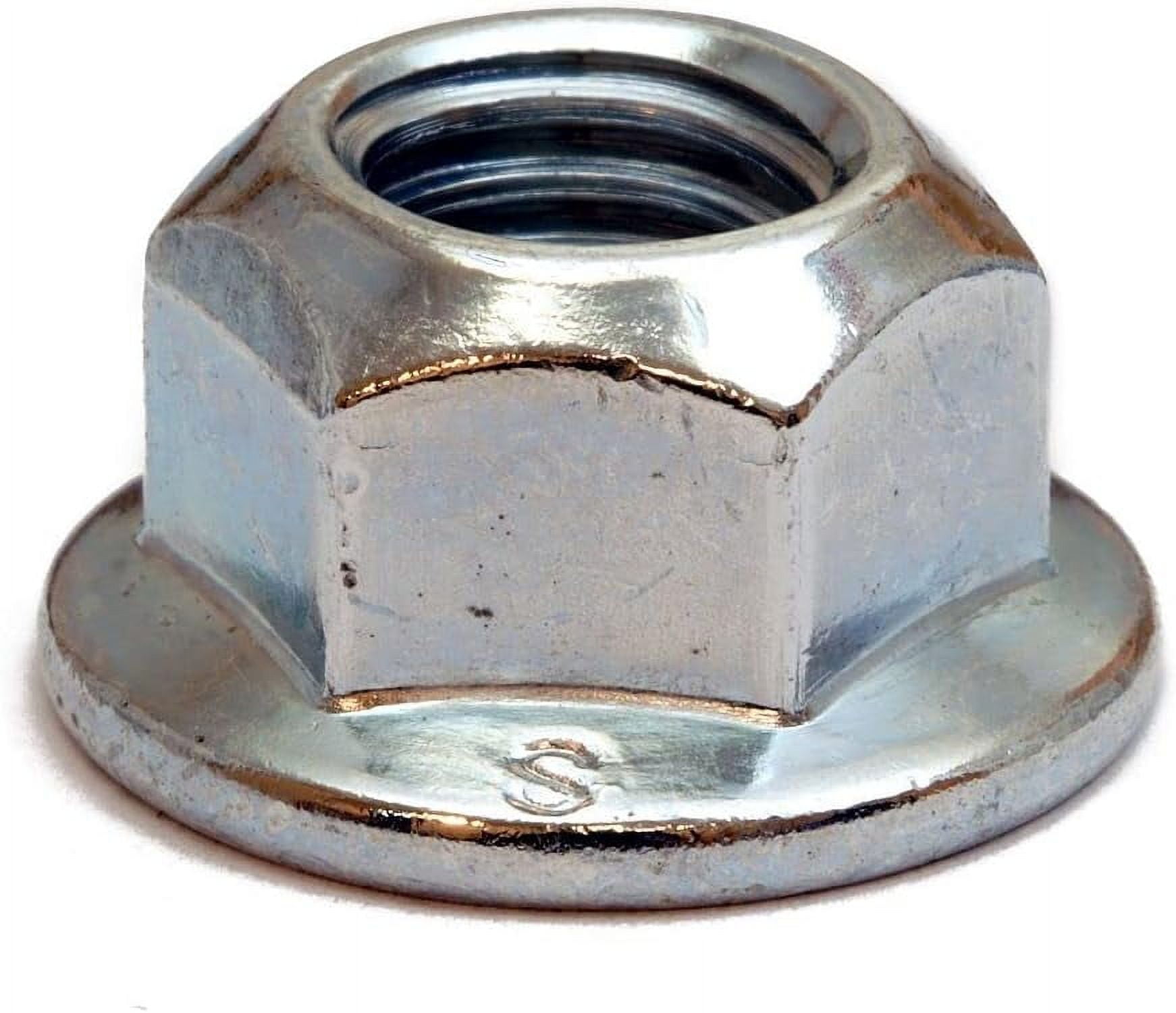 M10 Flanged Prevailing Torque Nuts, DIN 6927, Zinc CR+3, 100 Pack ...