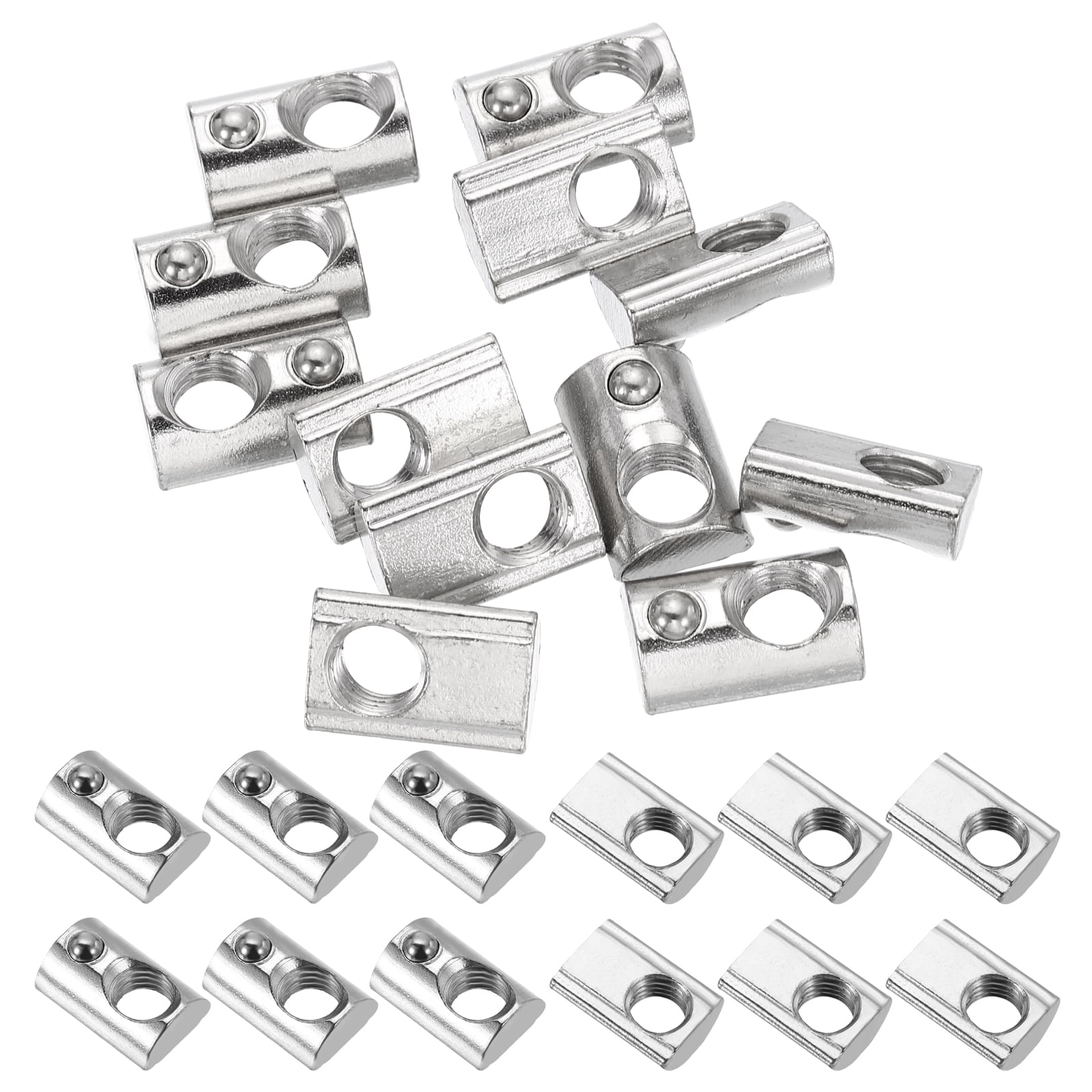 M10 Half Round Roll in Spring T Nuts 4545 Series Carbon Steel T Slot ...