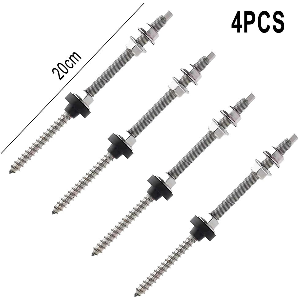 M10 Hanger Bolts With EPDM 20/25cm Stainless Steel Adapter Parts A2 ...