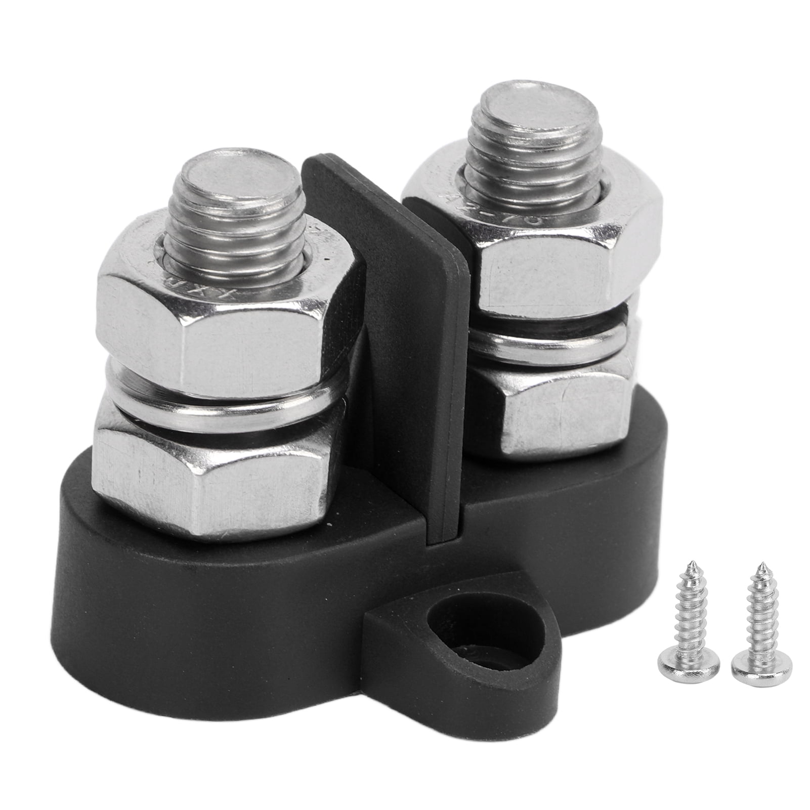 M10 Power Distribution Terminal Block, 3/8in Dual Isolated Stud, Car ...
