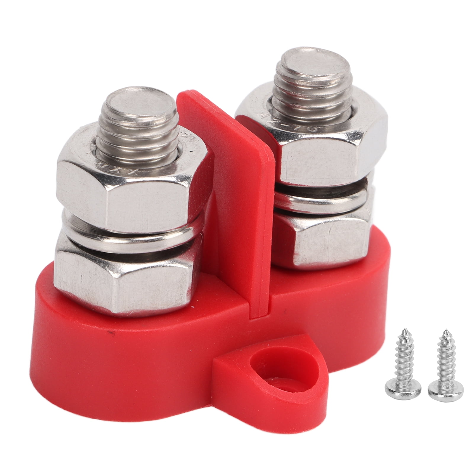 M10 Power Distribution Terminal Block, 3/8in Dual Isolated Stud for Car ...