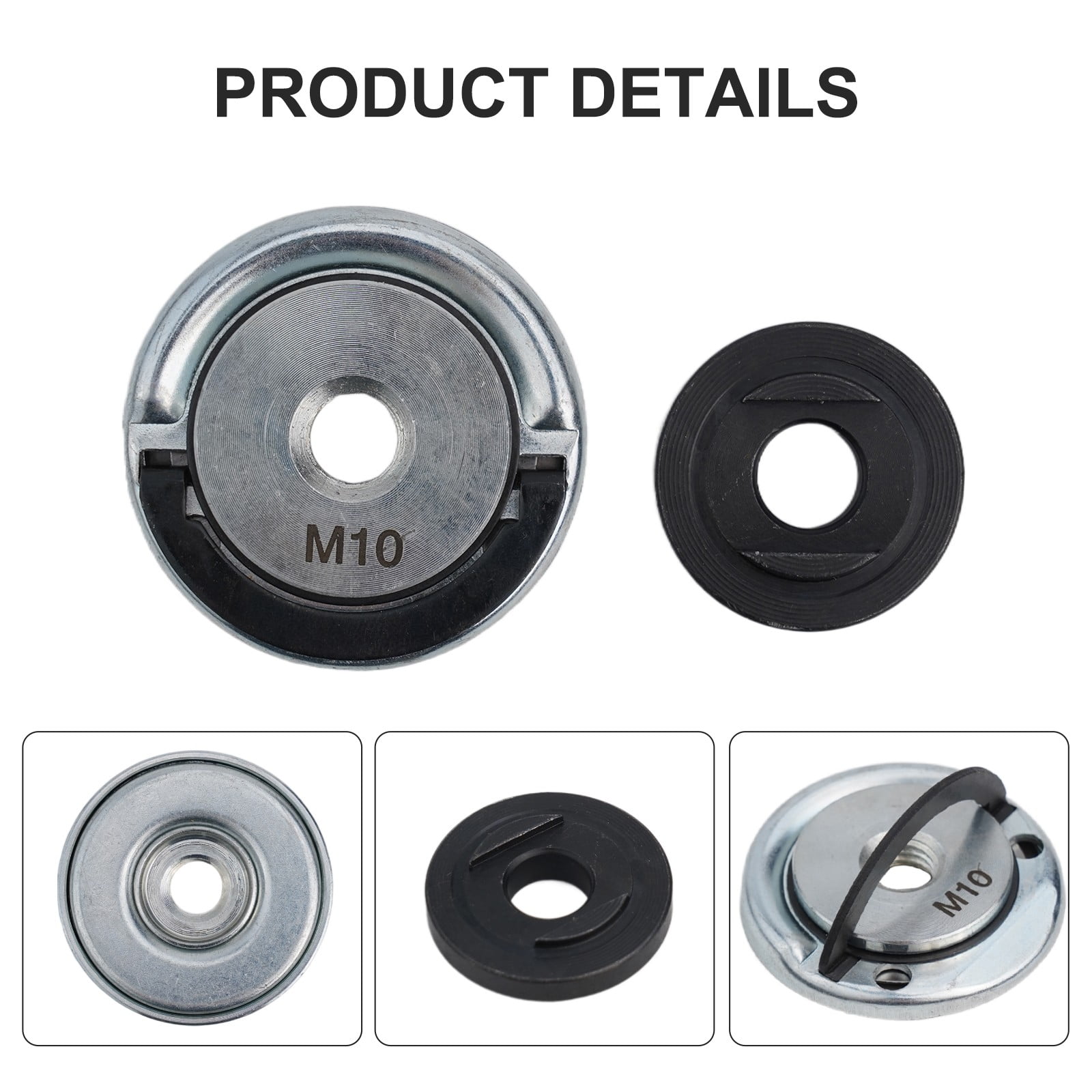 M10 Quick Release Self-Locking Grinder Pressing Plate Flange Nut Power ...