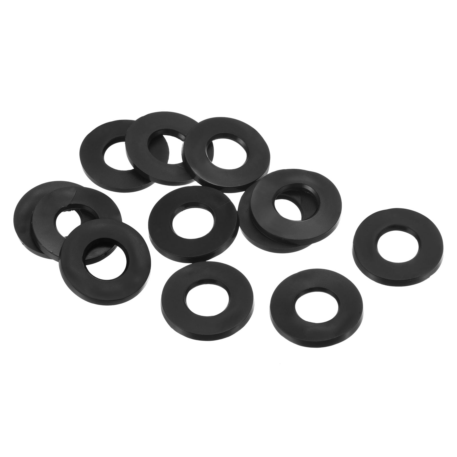 M10 Rubber Flat Washer, 12 Pack 10mm ID 20mm OD Sealing Spacer Gasket ...