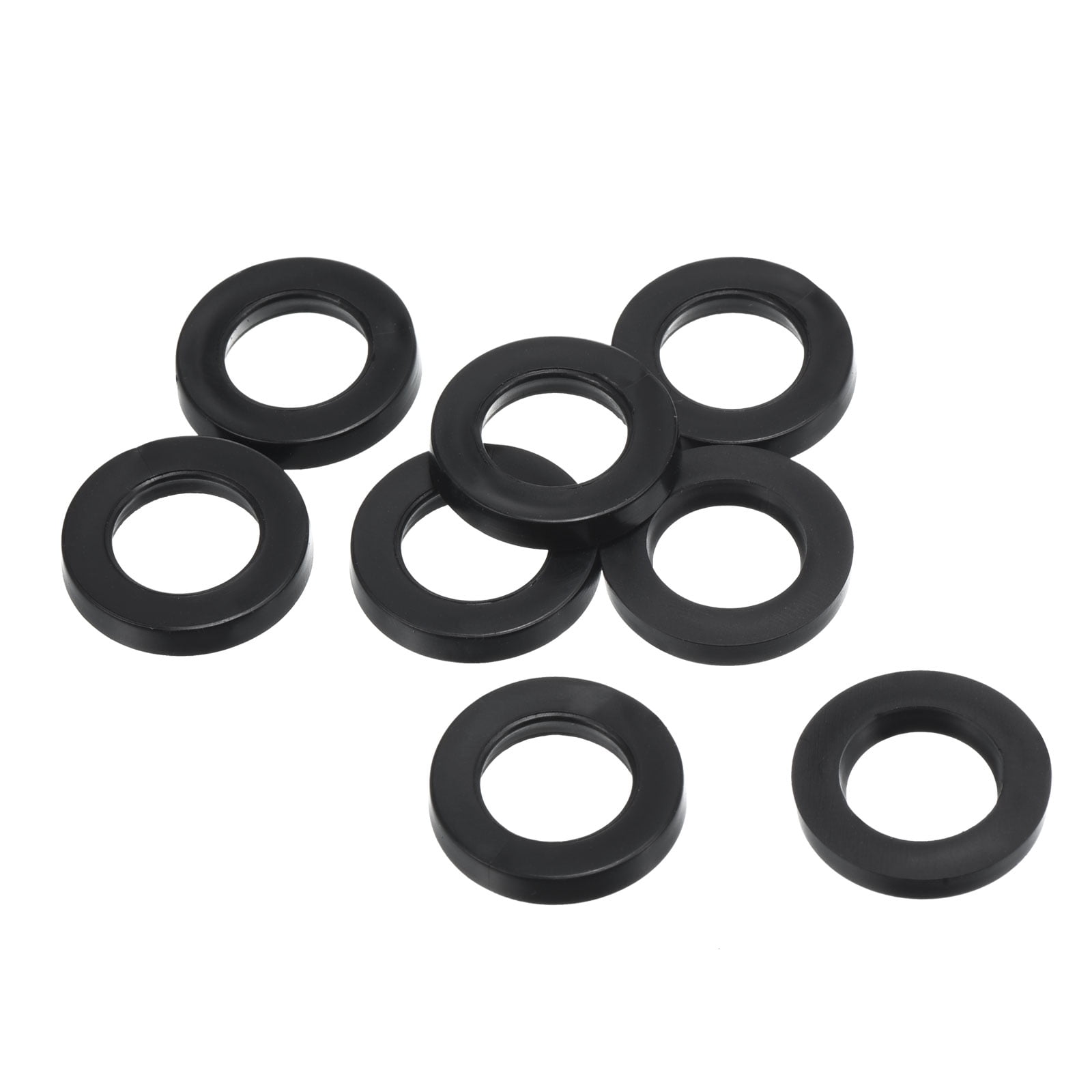 M10 Rubber Flat Washer, 8 Pack 10mm ID 16mm OD Sealing Spacer Gasket ...