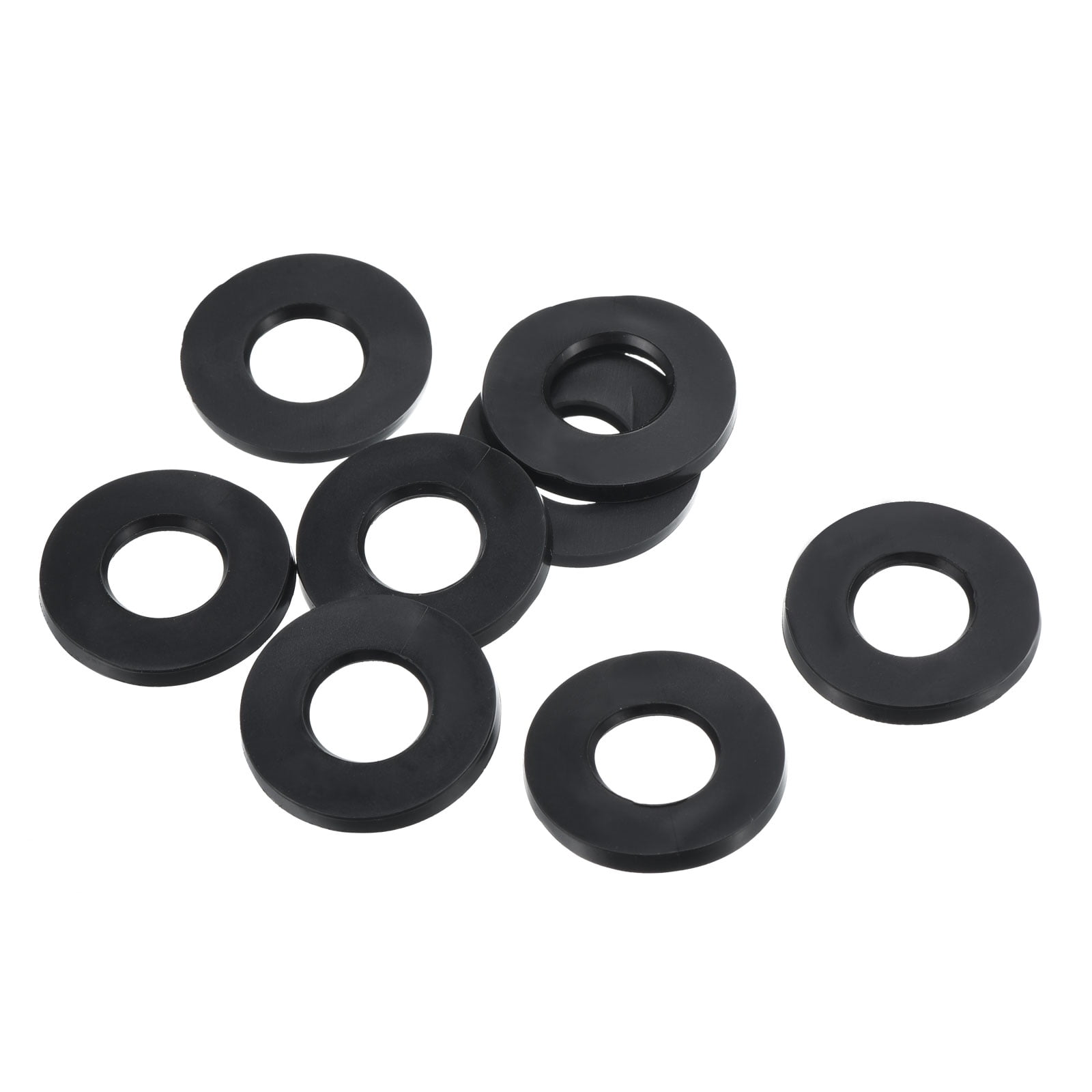 M10 Rubber Flat Washer, 8 Pack 10mm ID 20mm OD Sealing Spacer Gasket ...