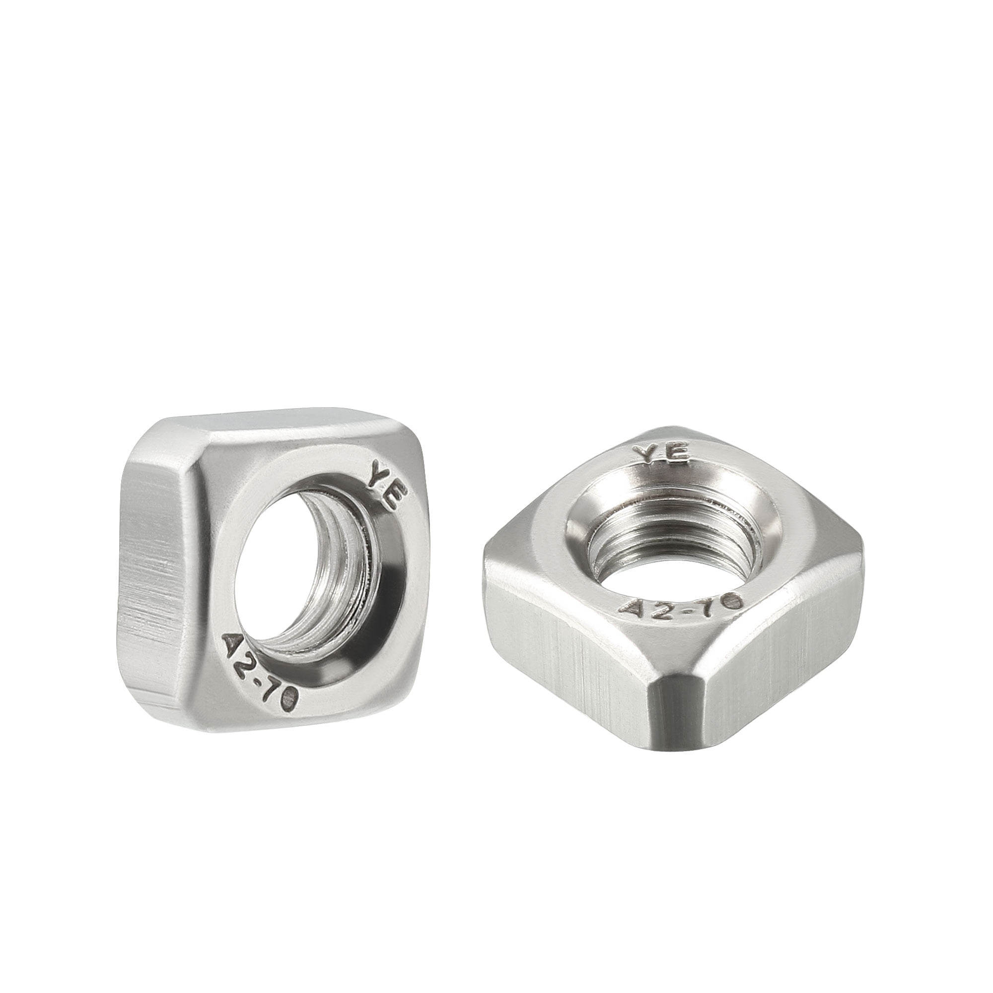 M10 Square Nuts, 304 Stainless Steel Metric Coarse Threaded Assortment ...