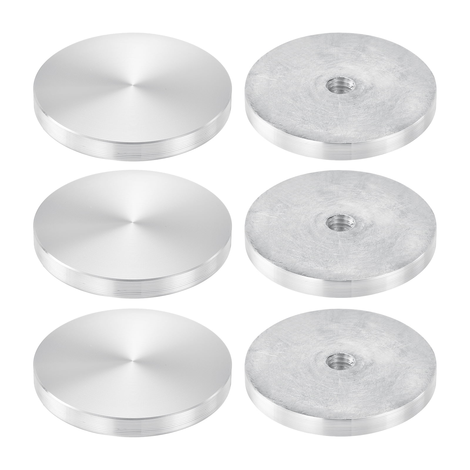 M10 Thread 60mm Diameter Round Shape Aluminum Disc Hardware 6pack ...