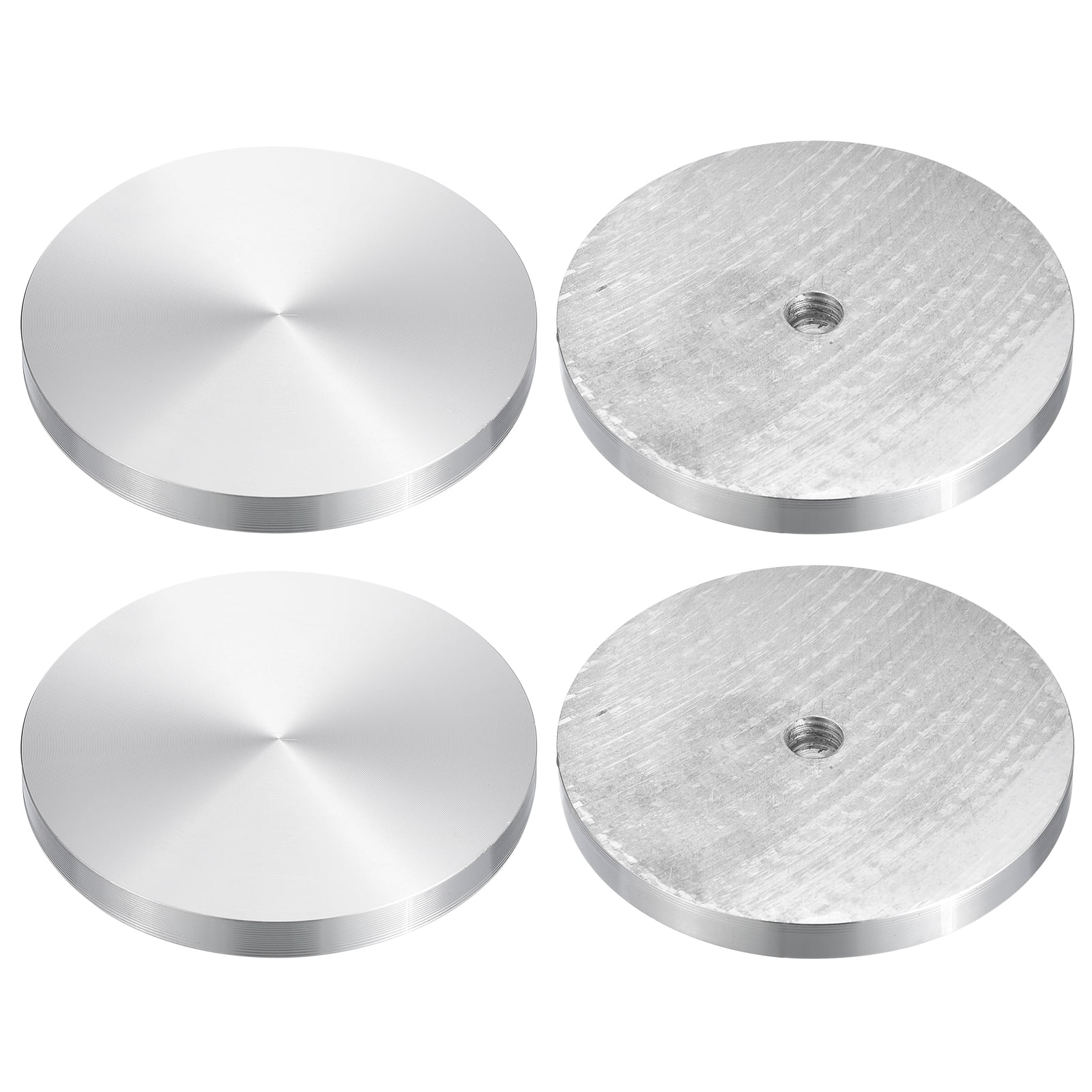M10 Thread 80mm Diameter Round Shape Aluminum Disc Hardware 4pack ...