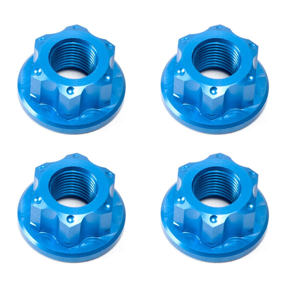 M10 Track Wheel Nuts Bike Fixie Axle Screw For Rear Hub 4Pcs-Blue ...