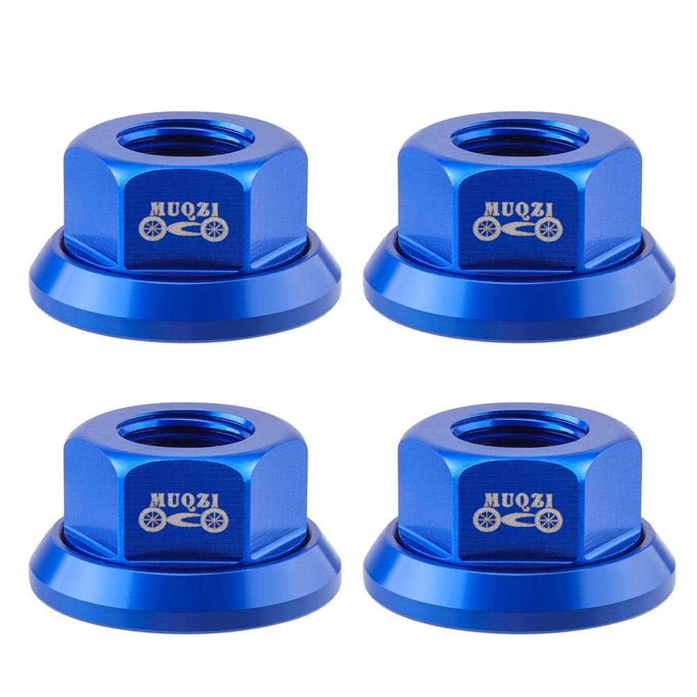 M10 Track Wheel Nuts Bike Fixie Axle Screw For Rear Hub 4Pcs-Blue ...