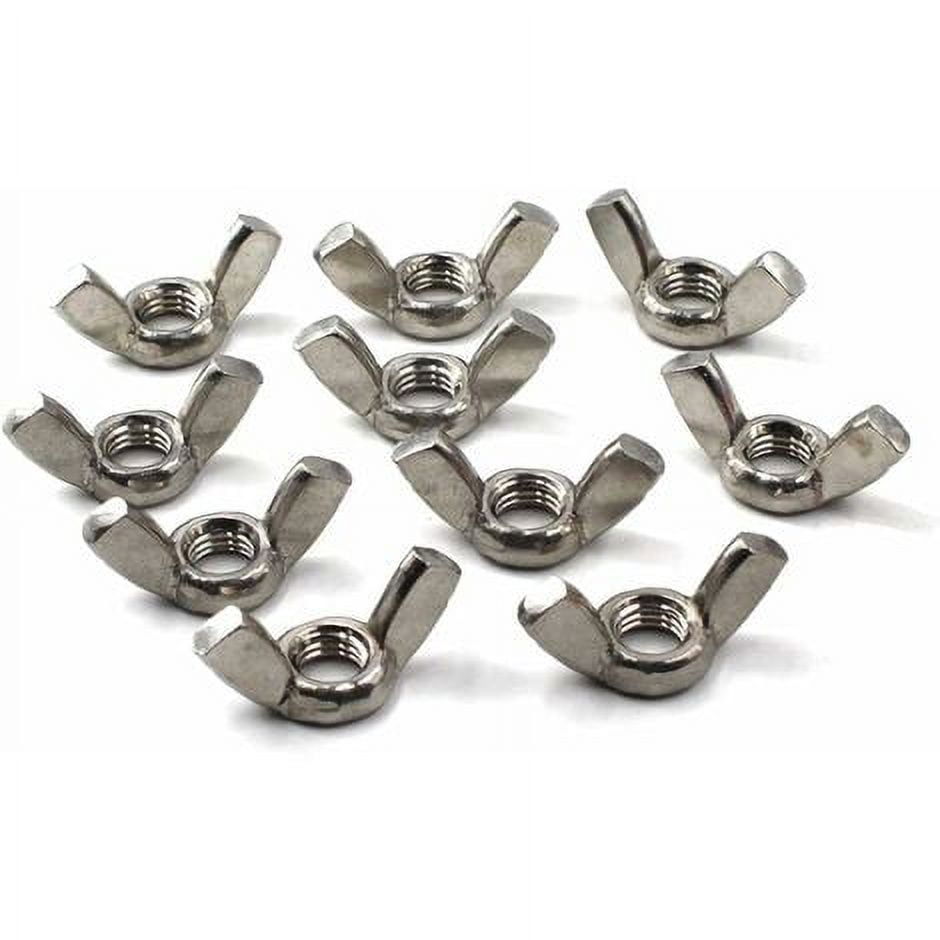 M10 Wing Nut 304 Stainless Steel Threaded Nut Hand Twisted Nut (Pack of ...