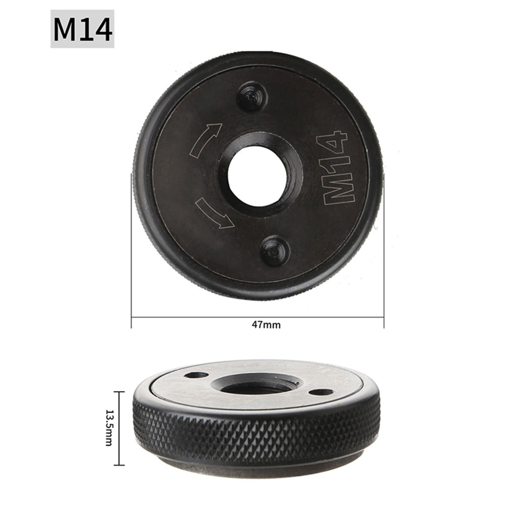 M10 for M14 5/8''-11 Angle Grinder Flange Nut Inner Outer Quick Release ...