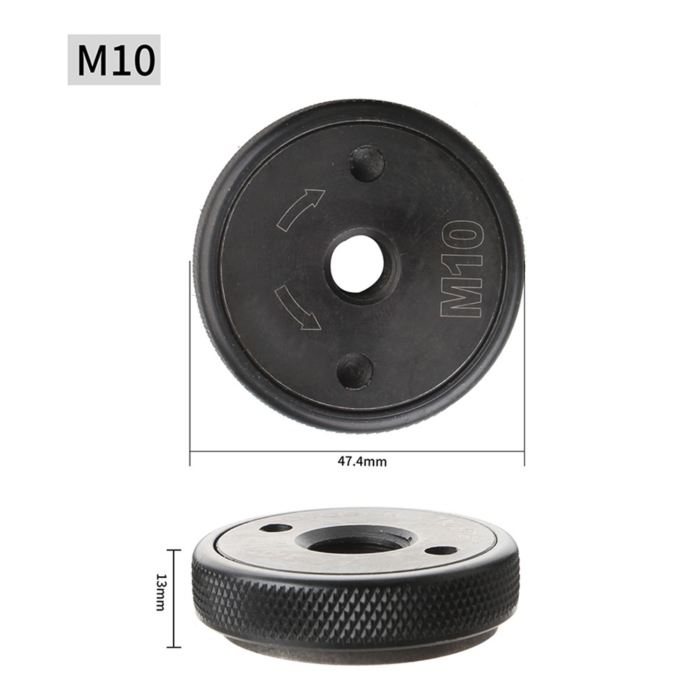 M10 for M14 5/8''-11 Angle Grinder Flange Nut Inner Outer Quick Release ...