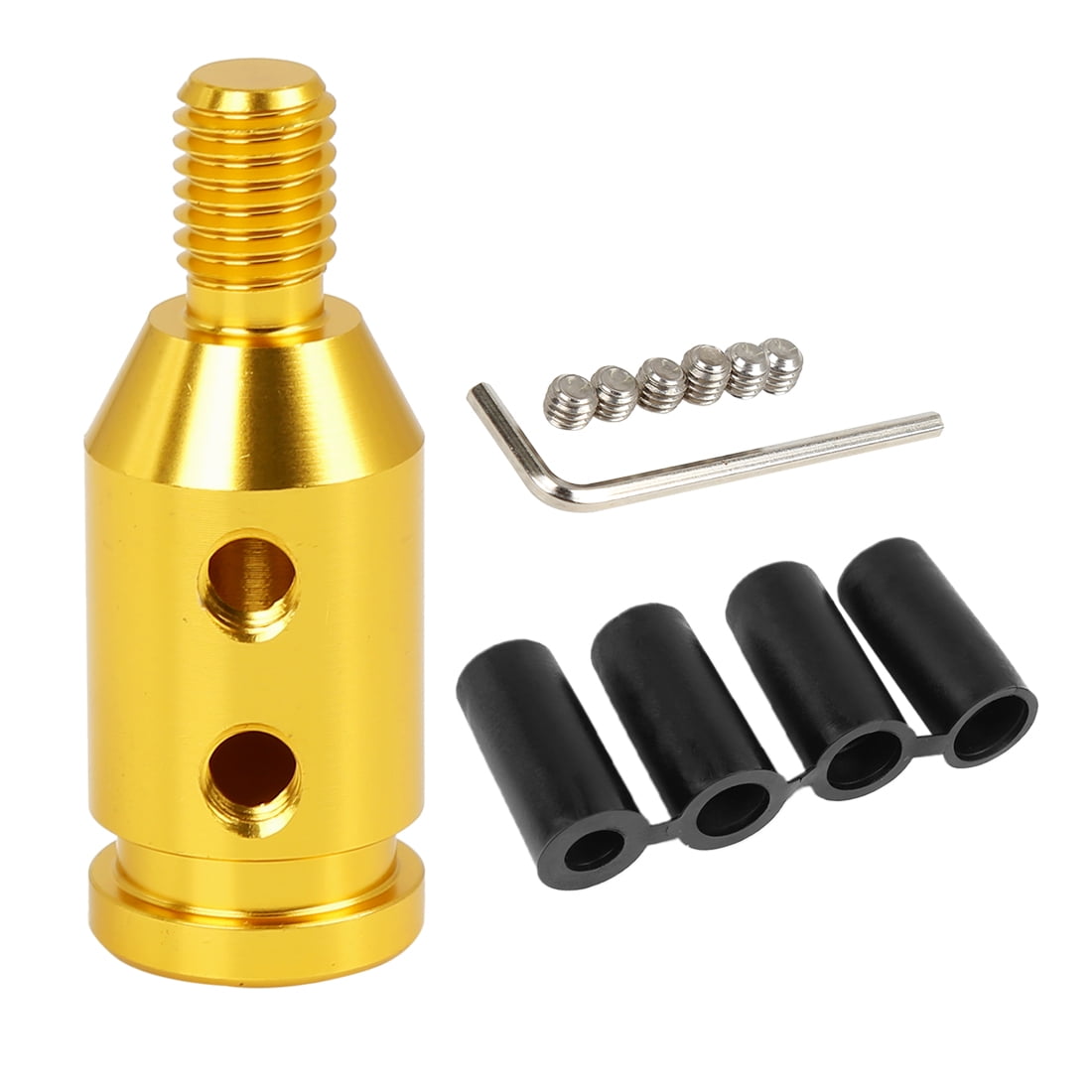 M10 x 1.5 Car Vehicle Gold Tone Gear Shift Knob Adapter for Non ...