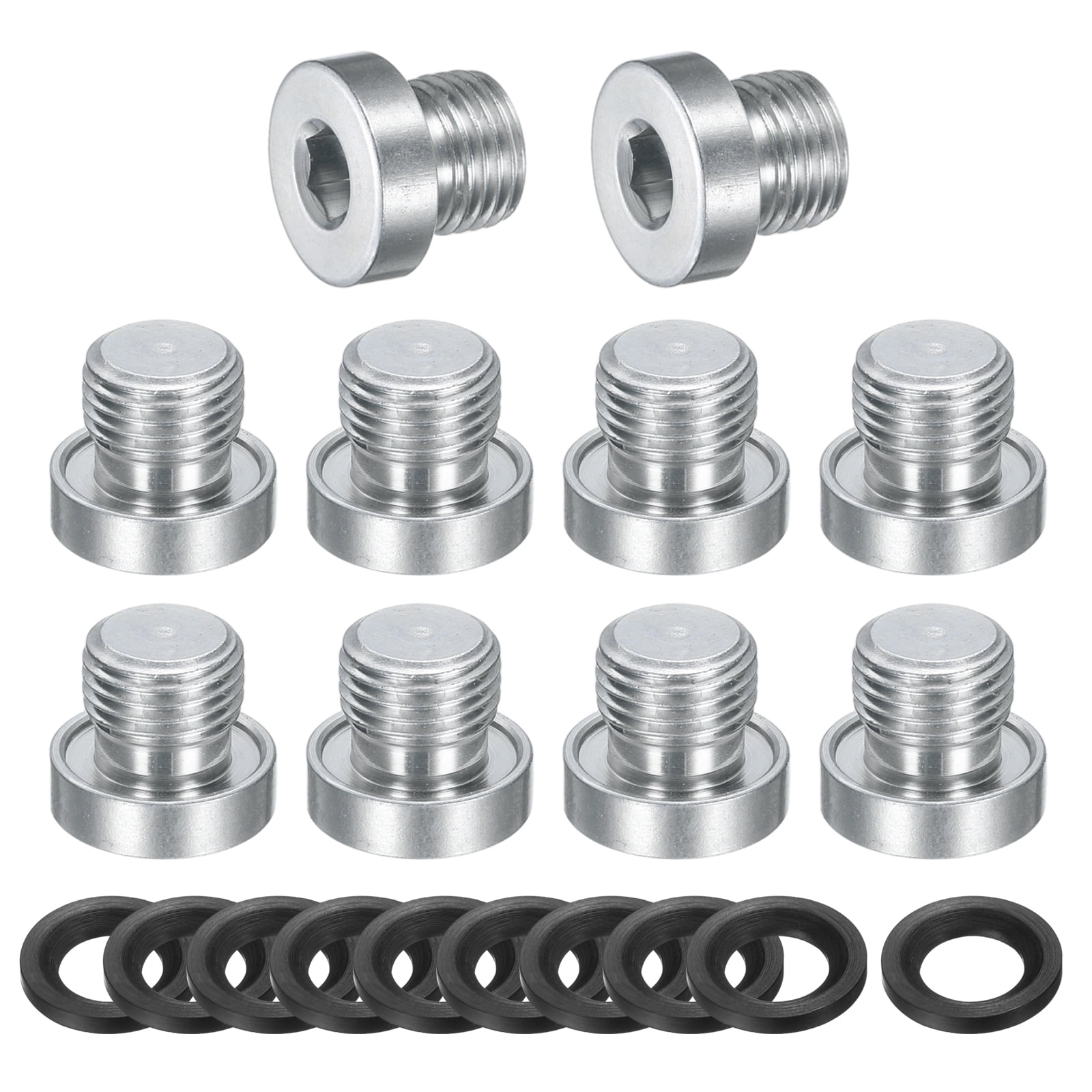 M10 x 1 Stainless Steel Pipe Plug 10 Pcs Metric Male Internal Hex ...