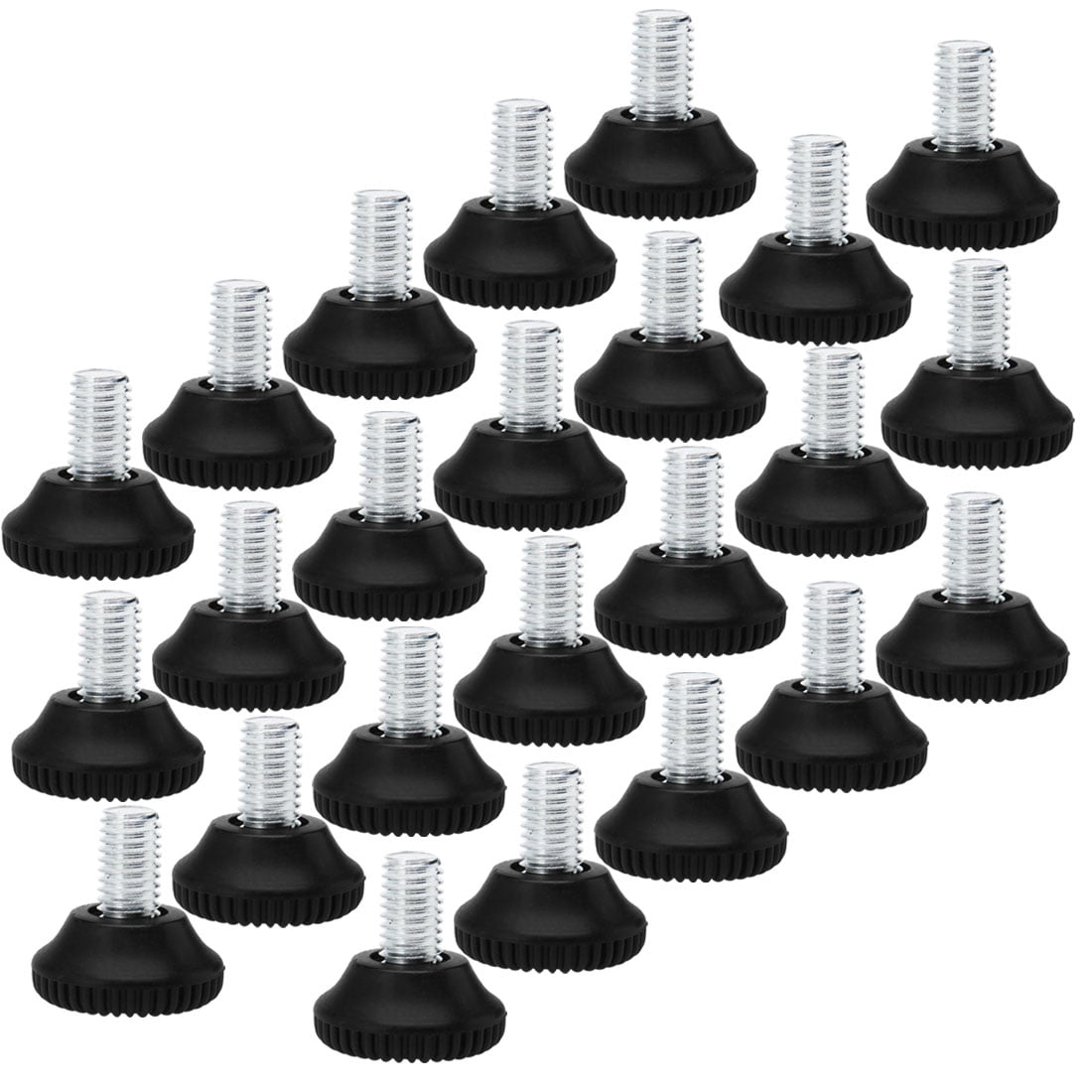 M10 x 15 x 30mm Leveling Feet Adjustable Support Cover for Machine Leg ...