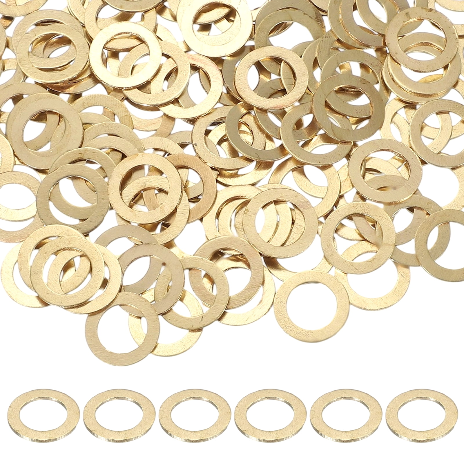 M10 x 16mm Brass Screw Washers Set, 150Pcs Bronze Flat Washers for ...