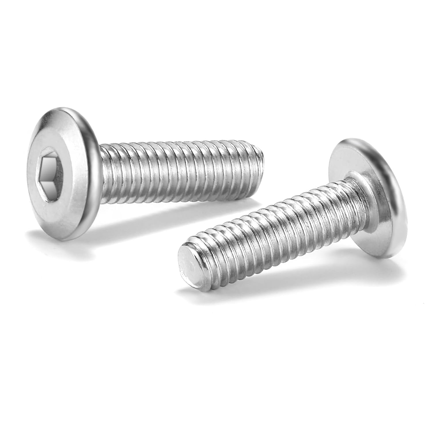 M10 x 20mm 20Pcs Flat Head Hex Socket Cap Screws Bolts, 304 Stainless ...